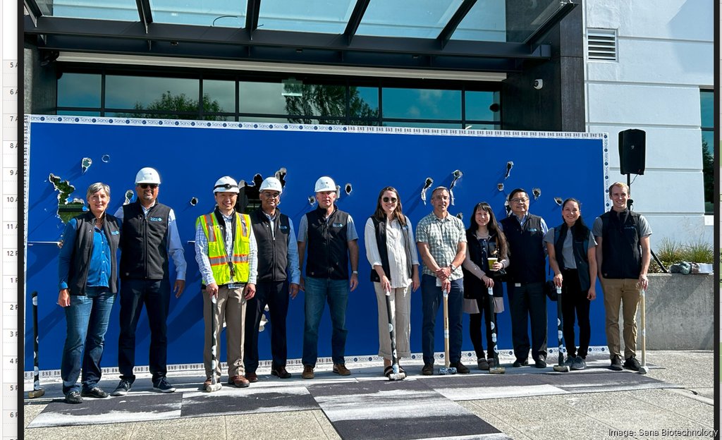 Sana Biotechnology Breaks Ground on Manufacturing Facility in Bothell ...