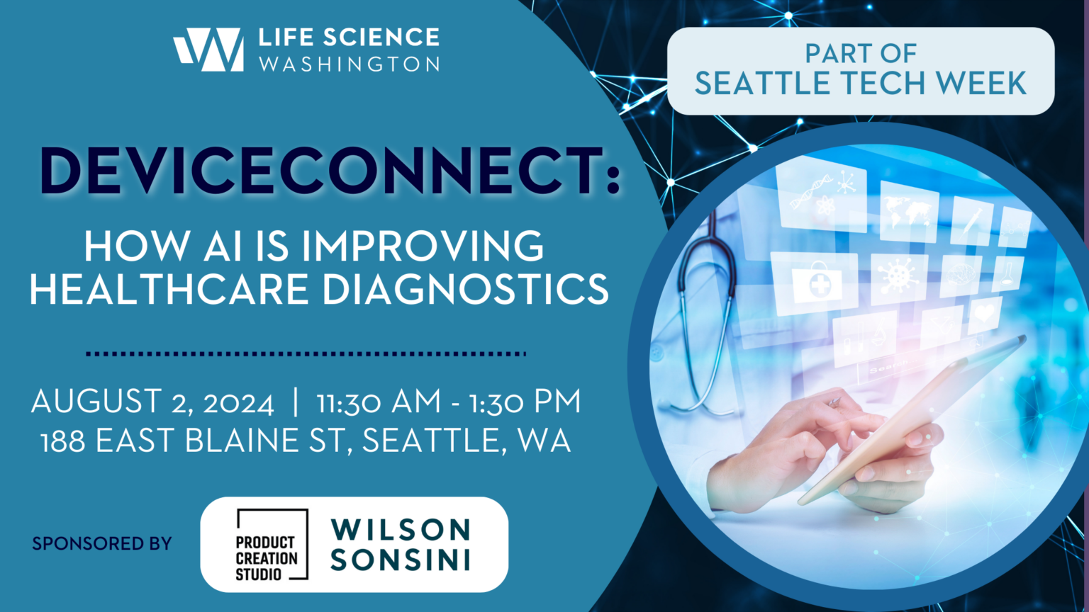 SOLD OUT - DeviceConnect: How AI is Improving Healthcare Diagnostics - Expert Panel Discussion ...