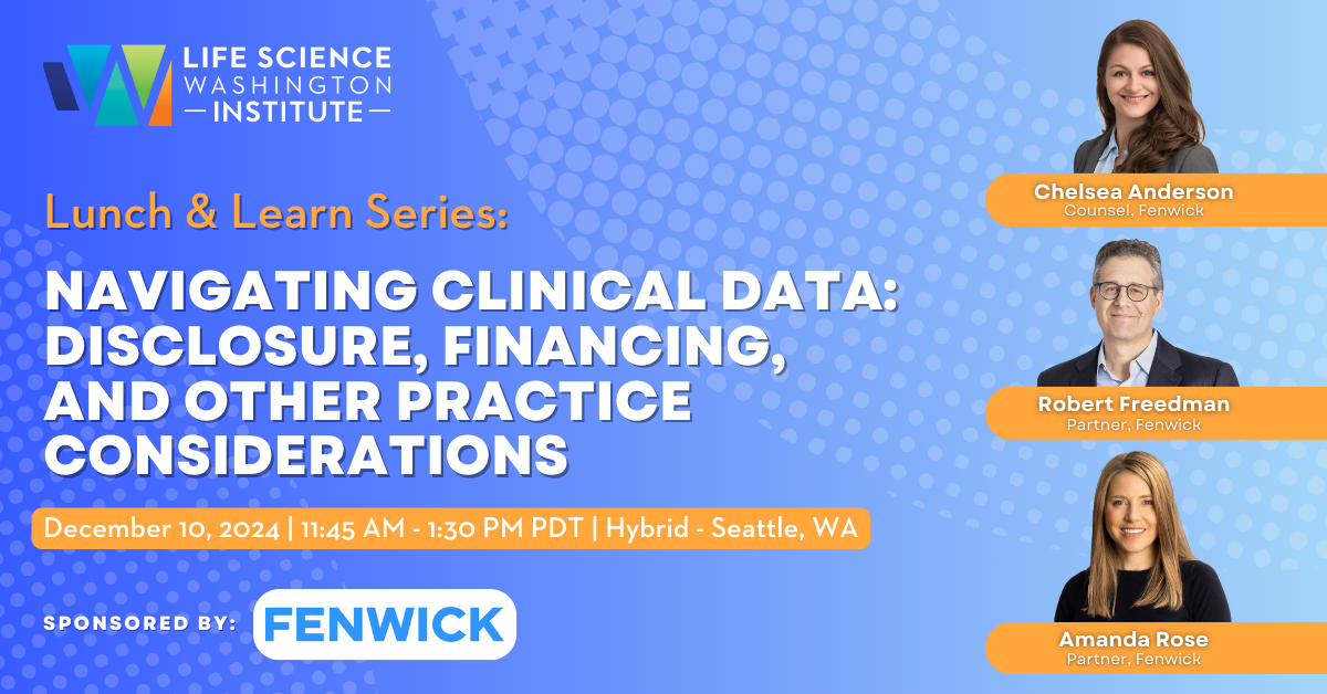 LSW Institute Lunch & Learn - Navigating Clinical Data: Disclosure, Financing, and other ...